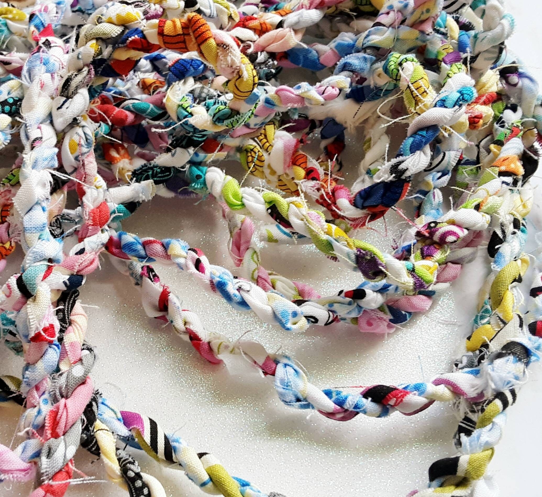 Handmade Boho Fabric Twine Rope Multi Color Pastel Cord Party - Etsy