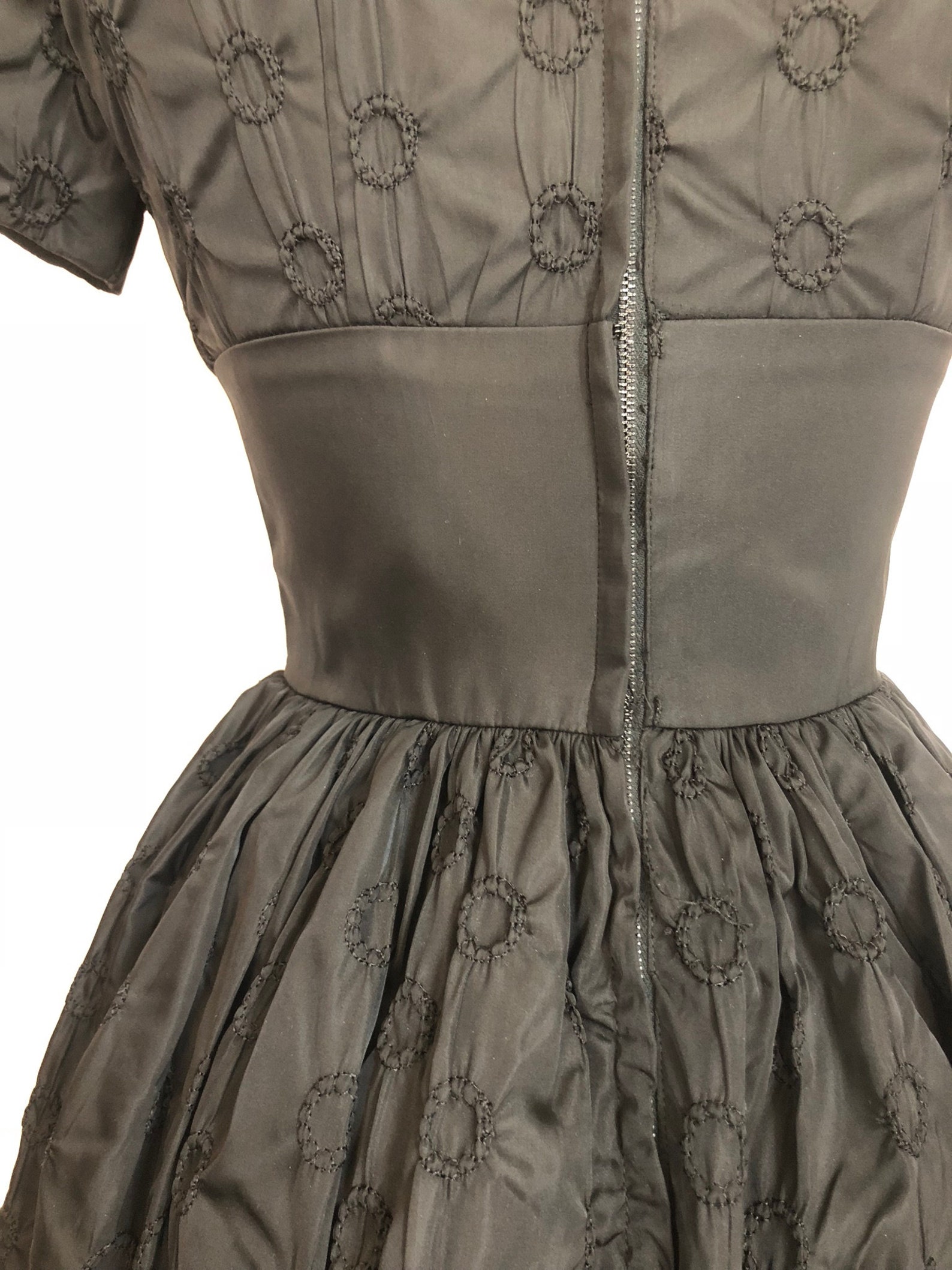 Vintage 1950's Dress Couture Holiday Party Cocktail Fit and Flare ...