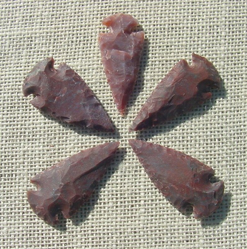 5 Arrowheads 2 Inch Hand Picked Mixed Colors Replica Bird - Etsy