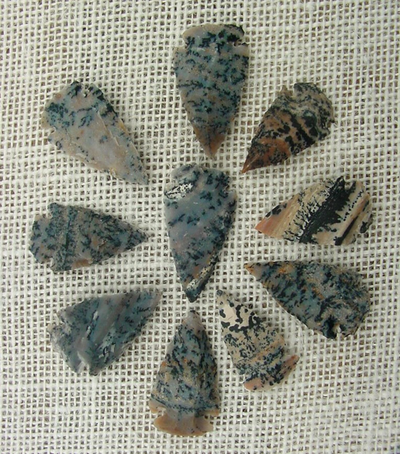 10 Specialty Arrowheads Replica 1 1 1/2 Inch Stone Jasper Hand Picked ...