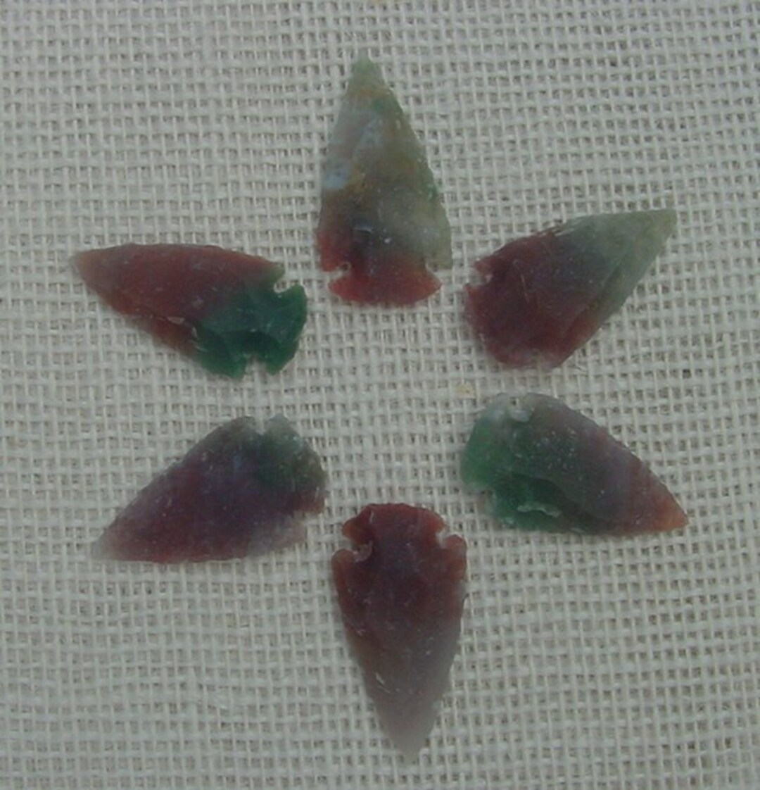 6 Specialty Arrowheads Replica 1 1 1/2 Inch Stone Jasper Hand Picked ...