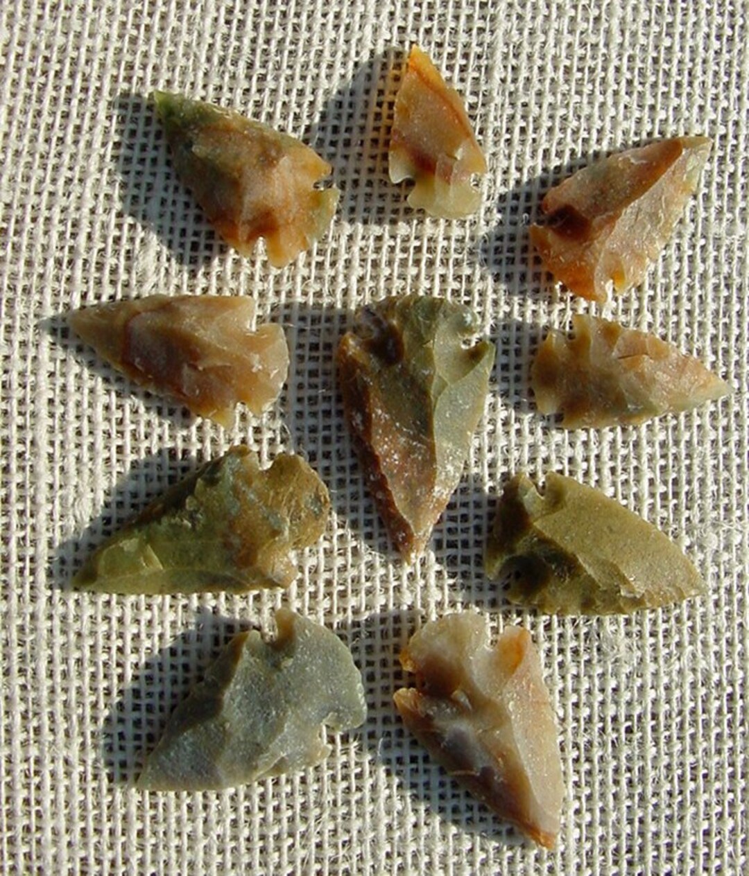 10 Specialty Arrowheads Replica 1" - 1 1/2" Inch Stone Jasper Hand ...