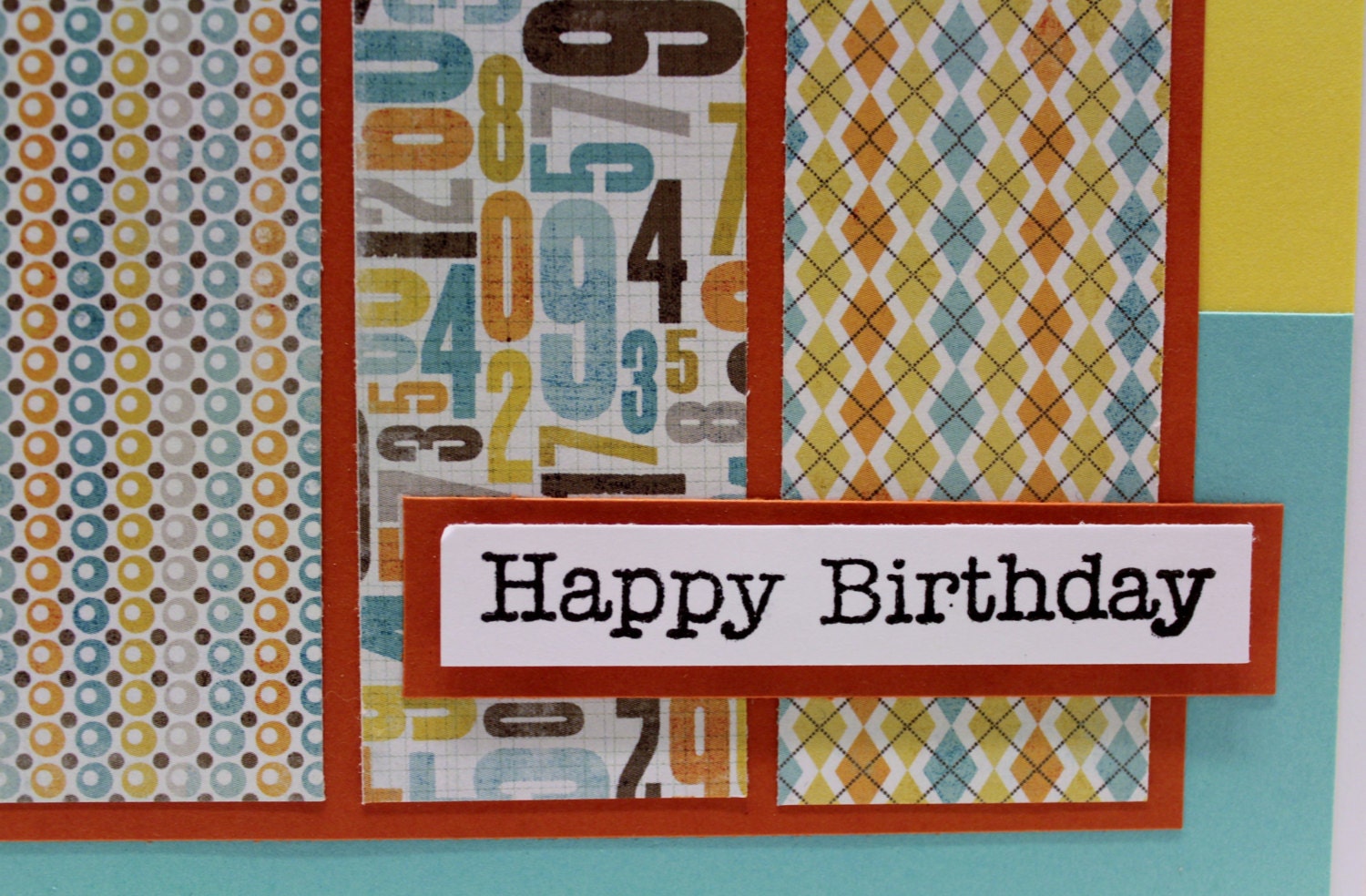 Happy Birthday Card for a Child Yellow Multi-colored - Etsy