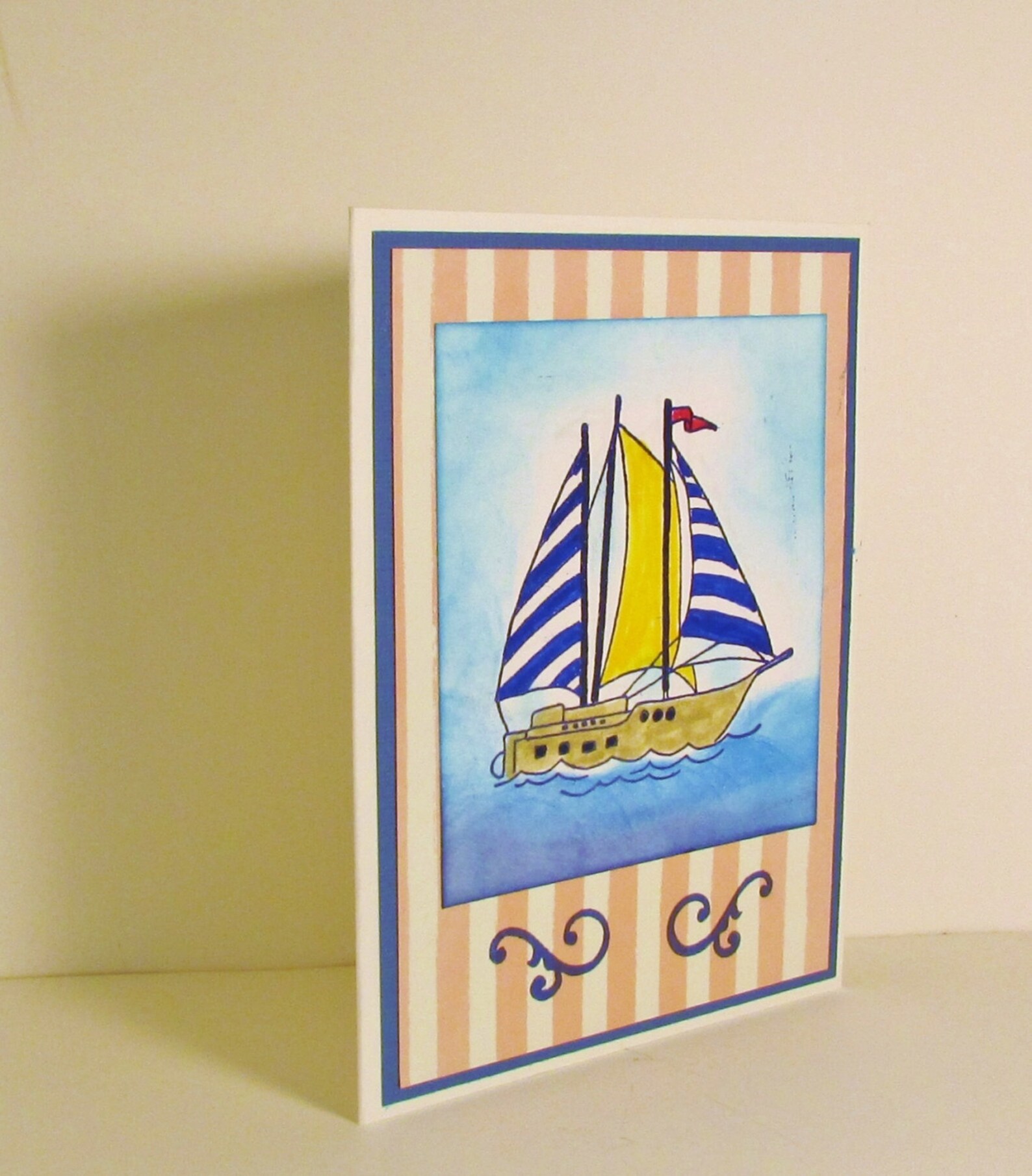 Nautical Father's Day Card, Birthday Card, All Occasion Card, Handmade ...