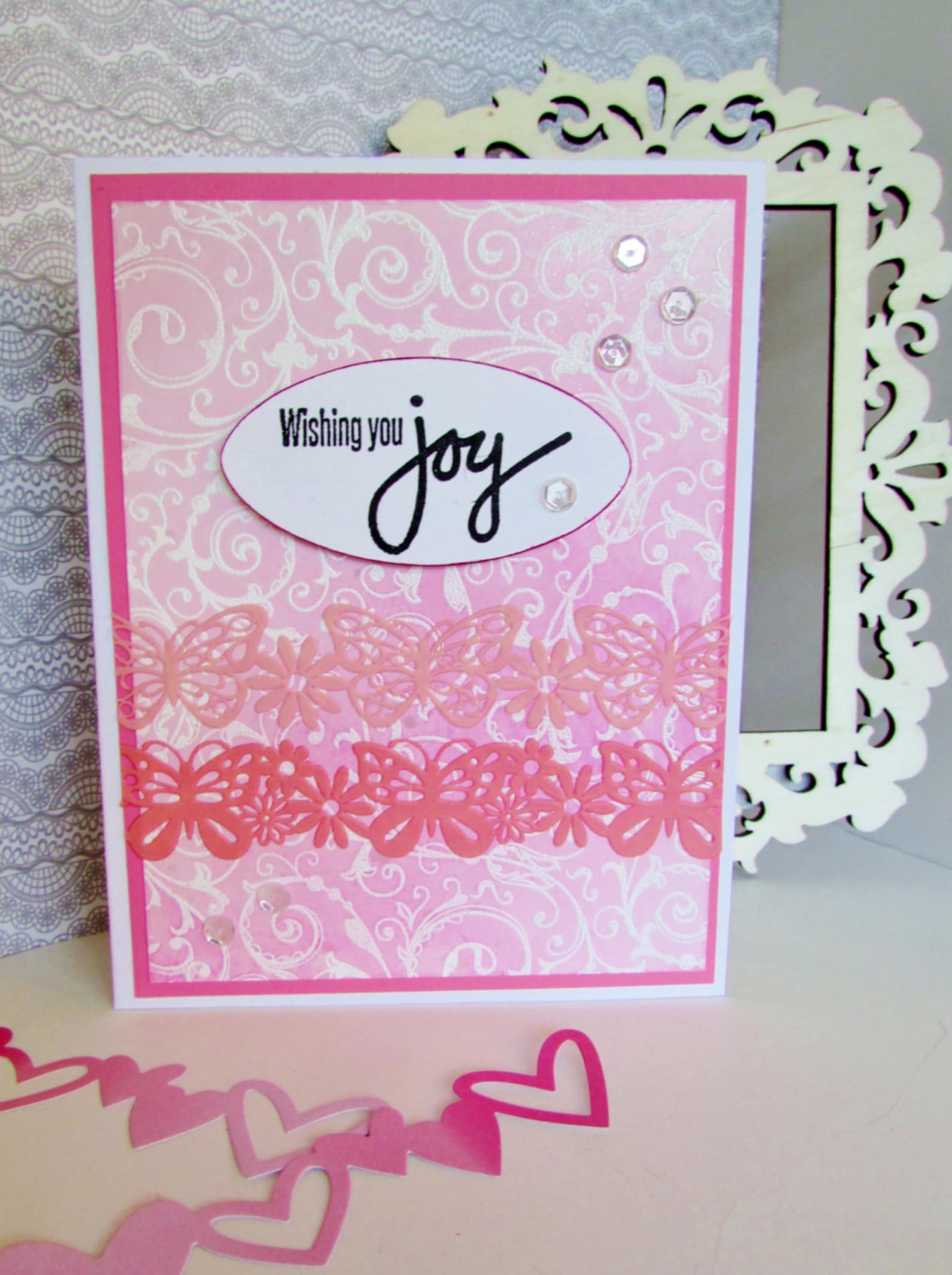 Handmade Stamped Wedding Card Bridal Shower Card - Etsy