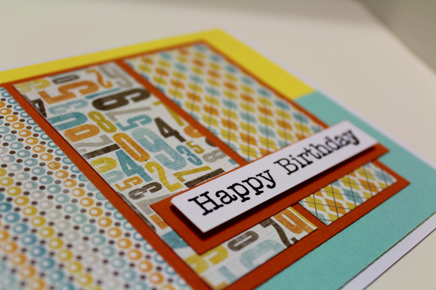 Happy Birthday Card for a Child Yellow Multi-colored - Etsy