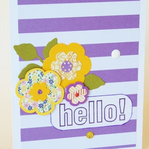 Handmade, Stamped, Friendship Card, Hello Card, Encouragement Card ...