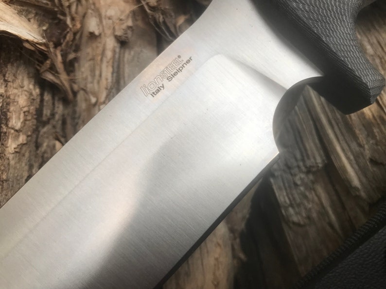 Lionsteel M7 Satin Sleipner Steel Blade Black Micarta Handle - Etsy