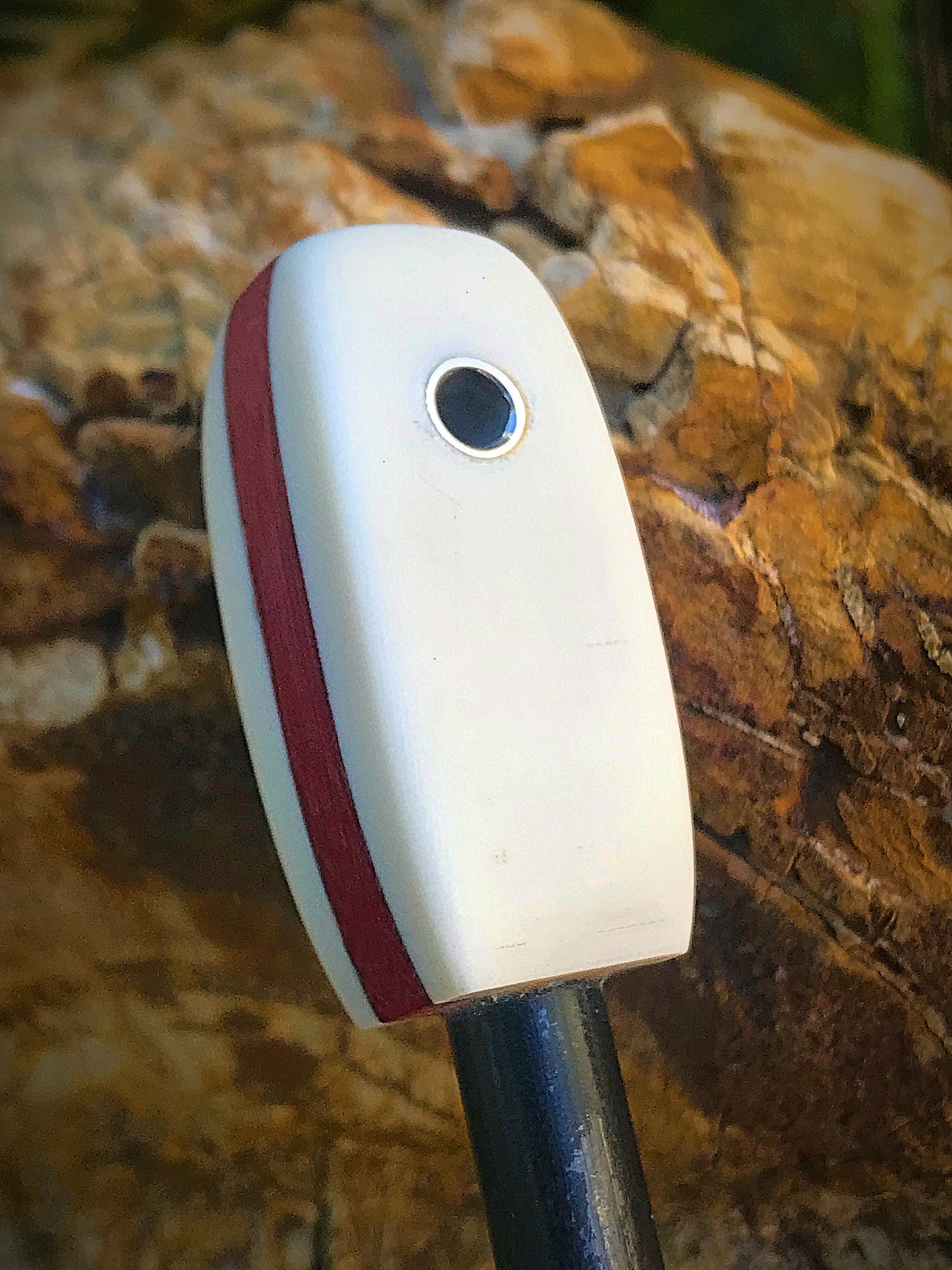 Handmade 3/8 Linen Micarta Red/white Ferro Rod | Etsy