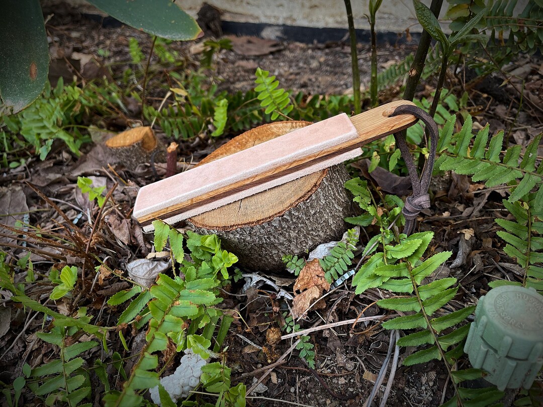 Field Strop With Lanyard Hole Dual Tone Oak/walnut 6"x1", Razor, Knife ...