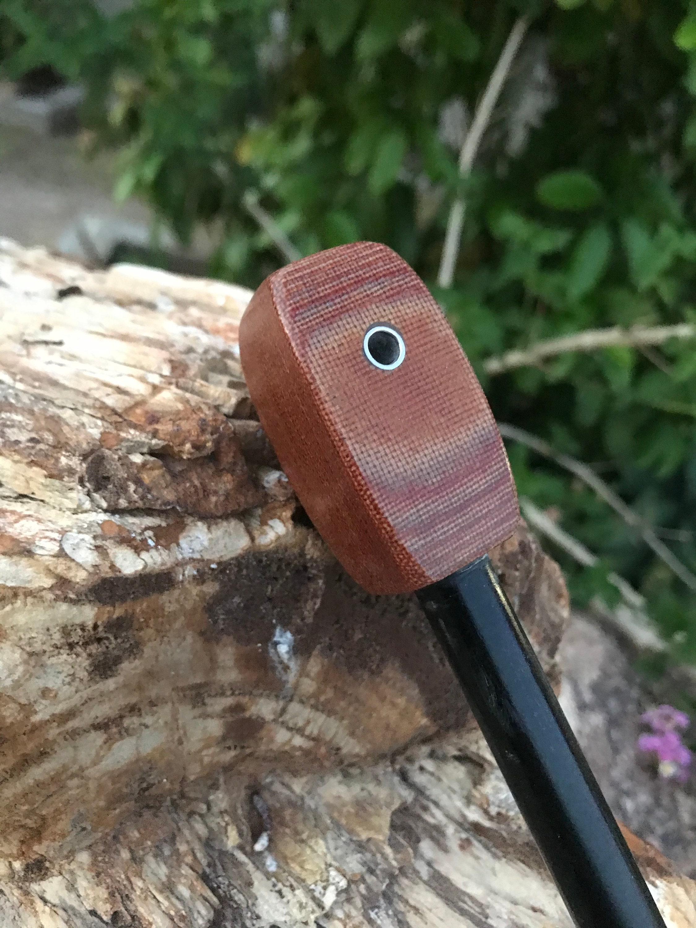 XL Magnum Natural Micarta Square Mango Ferrocerium Rod | Etsy