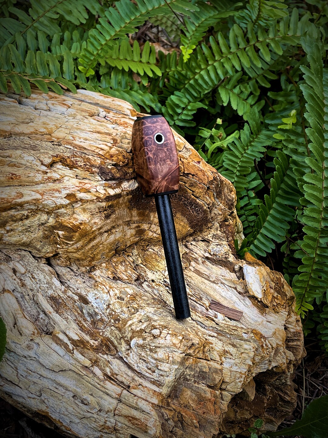 Handmade Custom Ferro Rod Maple Burl W/ Carbon Fiber Caps - Etsy