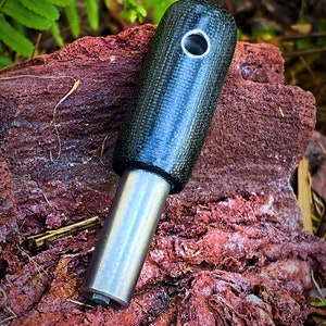 Pocket EDC Bit Driver Black Micarta Handle for Knife and Tool ...