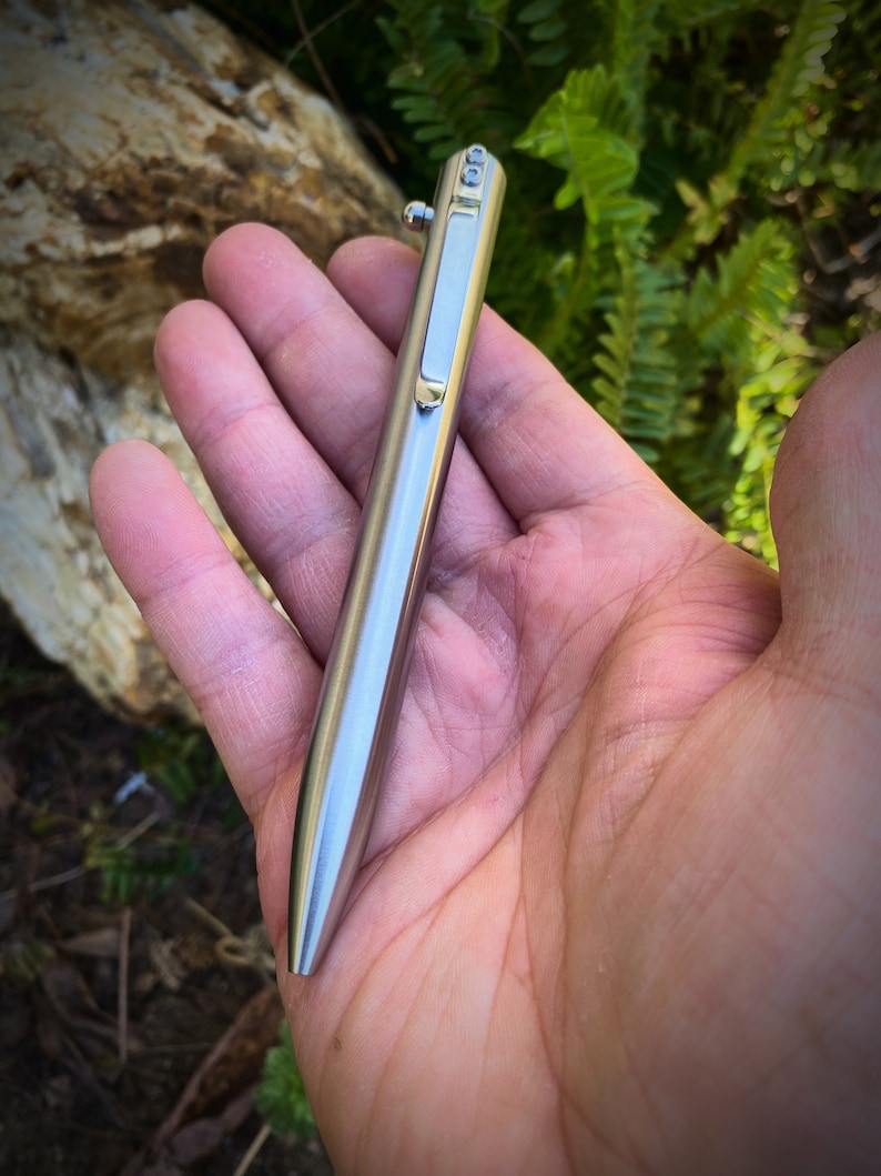 Bastion Stainless Steel Bolt Action Pen - Etsy