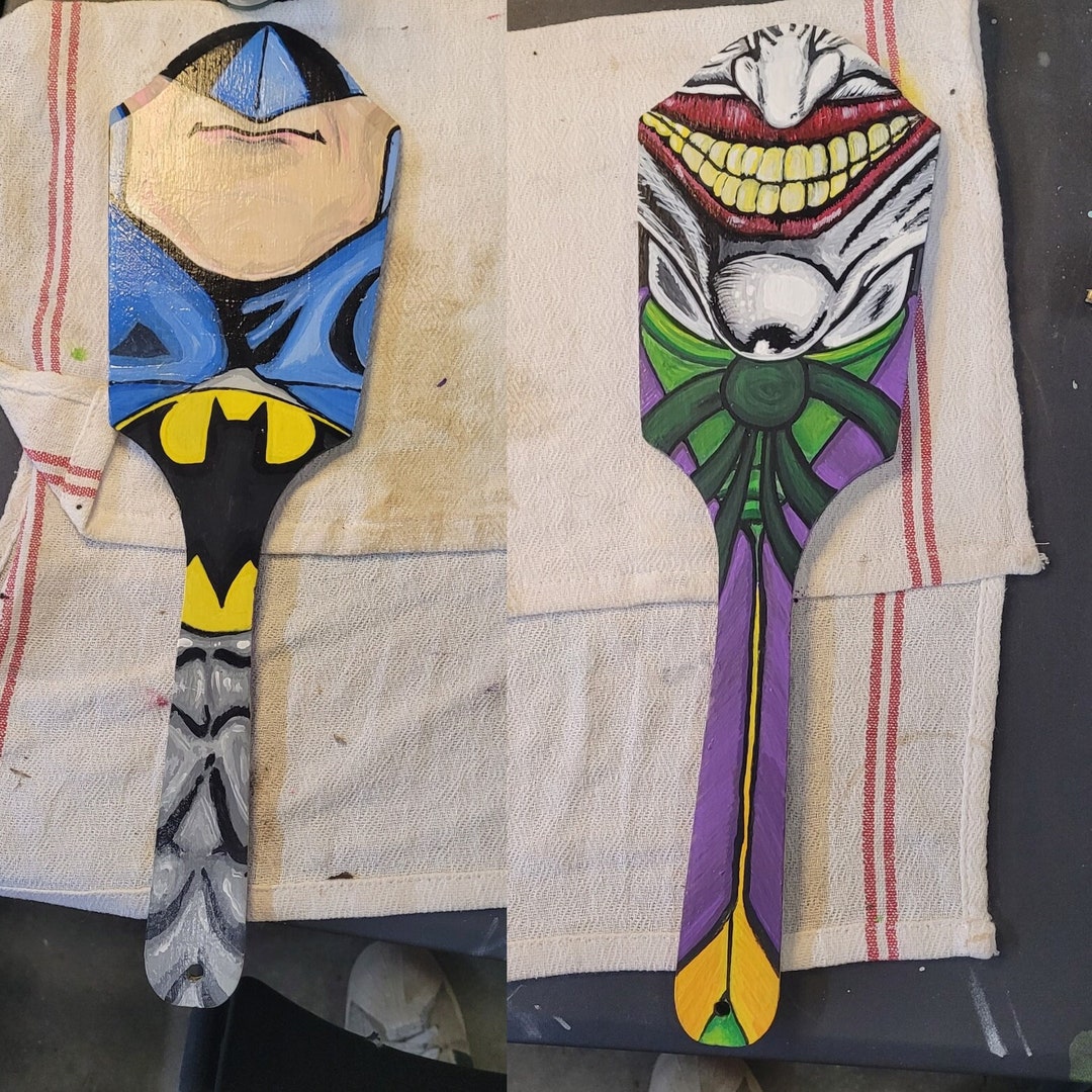 Batman Joker Hand Held Mask - Etsy