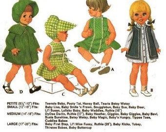 E370 Copy of Mccall's Pattern 2183 Baby Doll Wardrobe for - Etsy