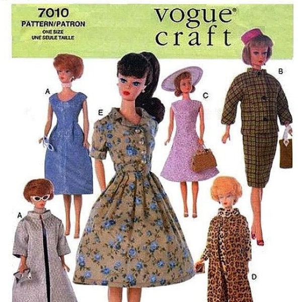 Barbie Doll Sewing Pattern: 7137 - Etsy Canada