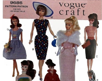 Vogue Barbie Pattern - Etsy