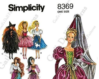 Simplicity 5673 11 1/2 Fashion Doll Clothes Pattern - Etsy