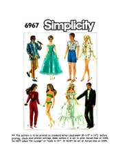 Vintage Barbie Pattern 6901 Part1 - Etsy Canada