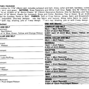 E833 PDF Instant Download Copy Butterick 6170 Doll Clothes Pattern for ...