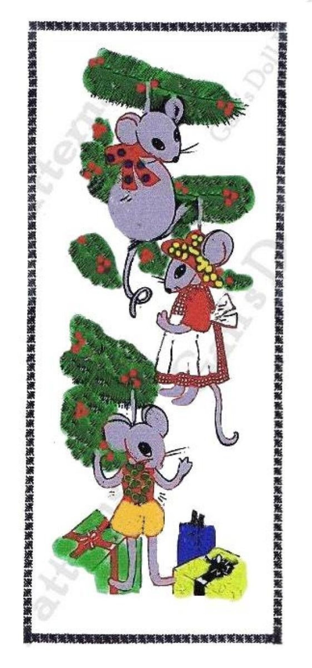 E495 Christmas Mice Ornaments That Are 4 to 5 Tall - Etsy