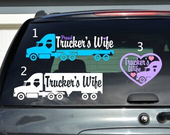 Semi truck sticker | Etsy