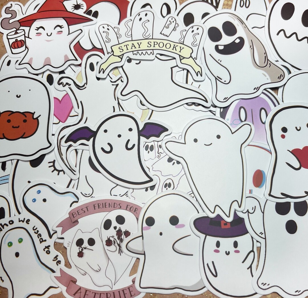 Spooky Cute Ghost Laptop Stickers - Etsy