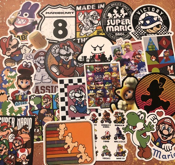 Super Mario Laptop Stickers - Etsy