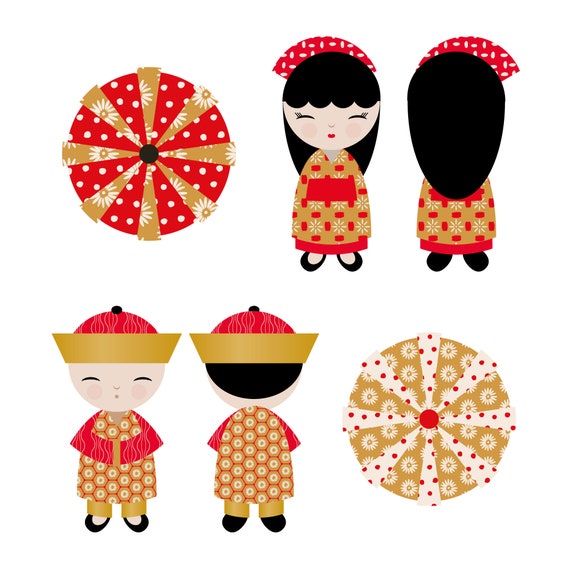 Japanese Doll Clip Art