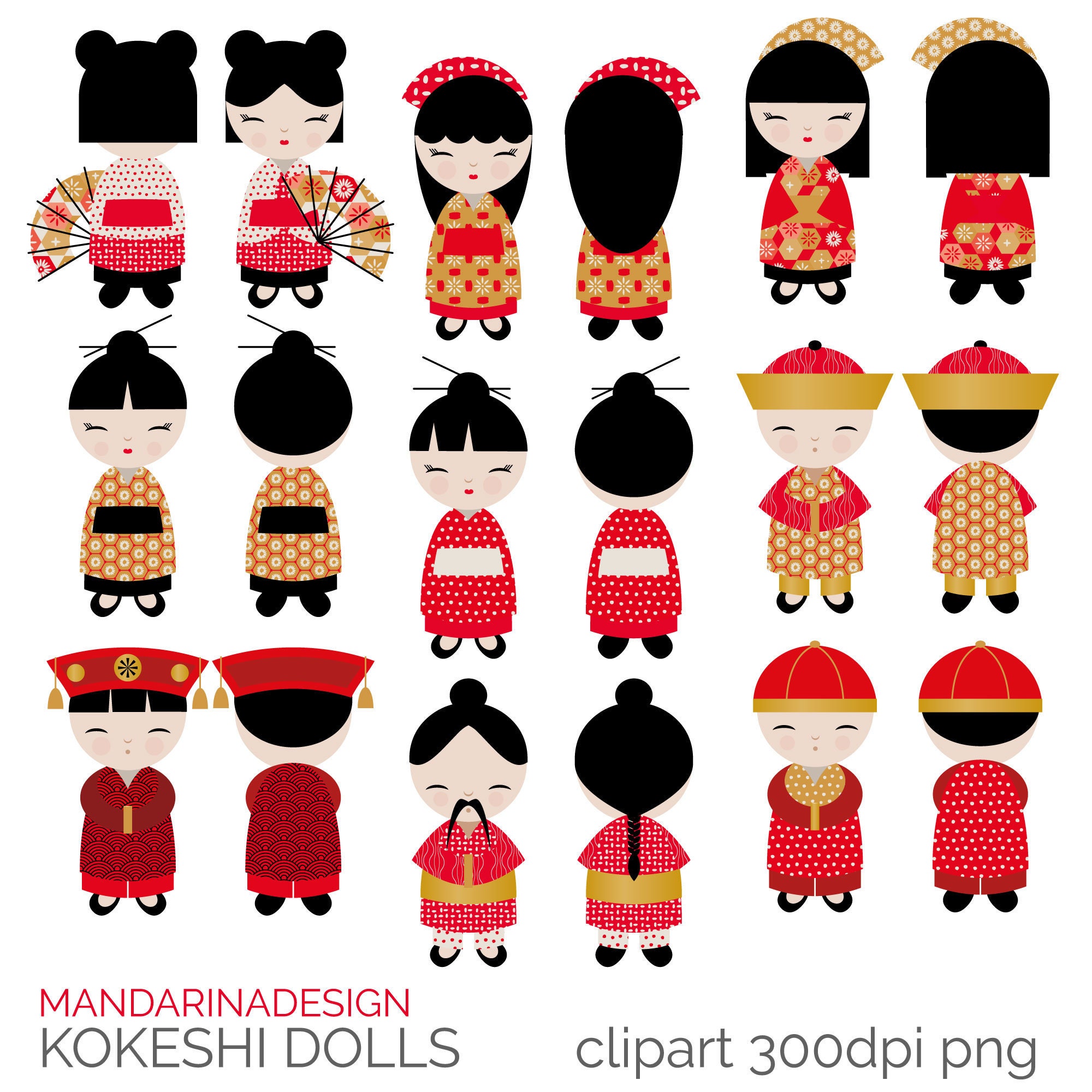 Japanese Doll Clip Art