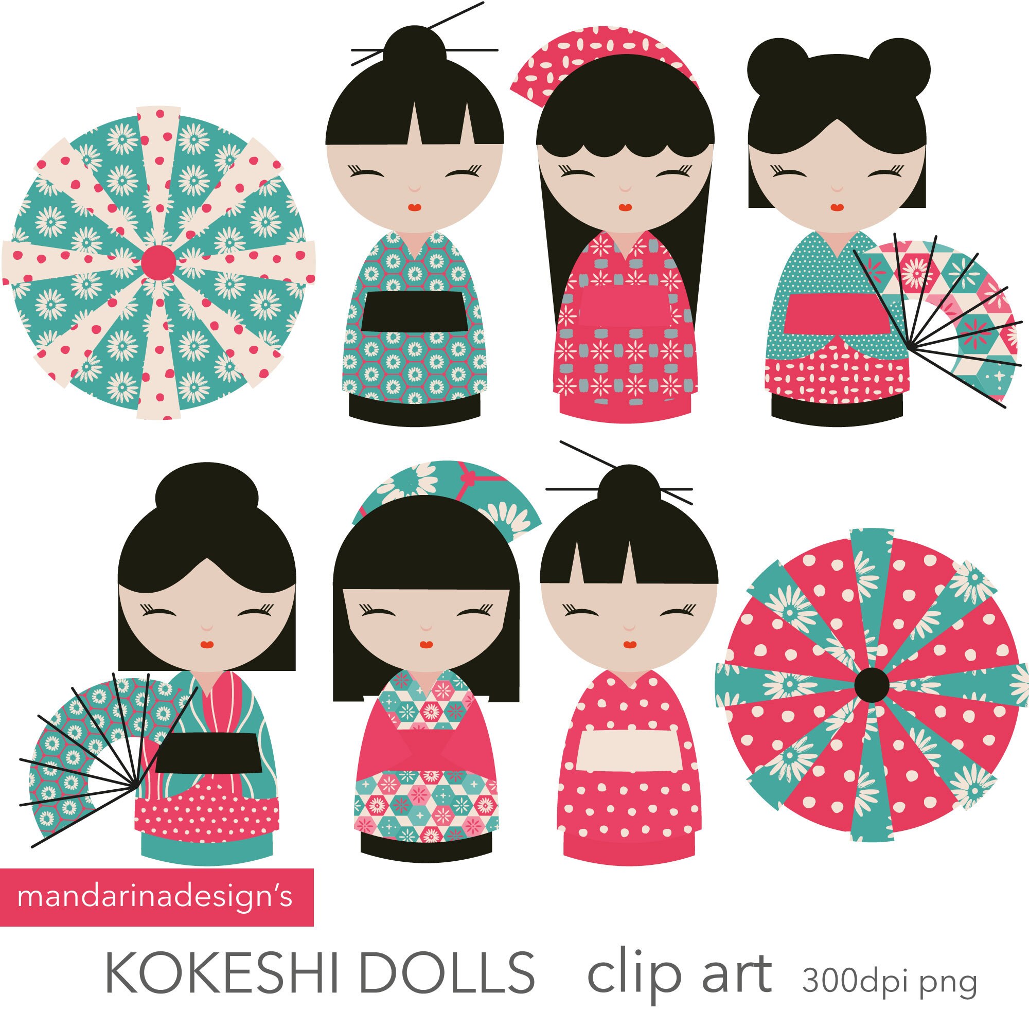 Japanese Doll Clip Art