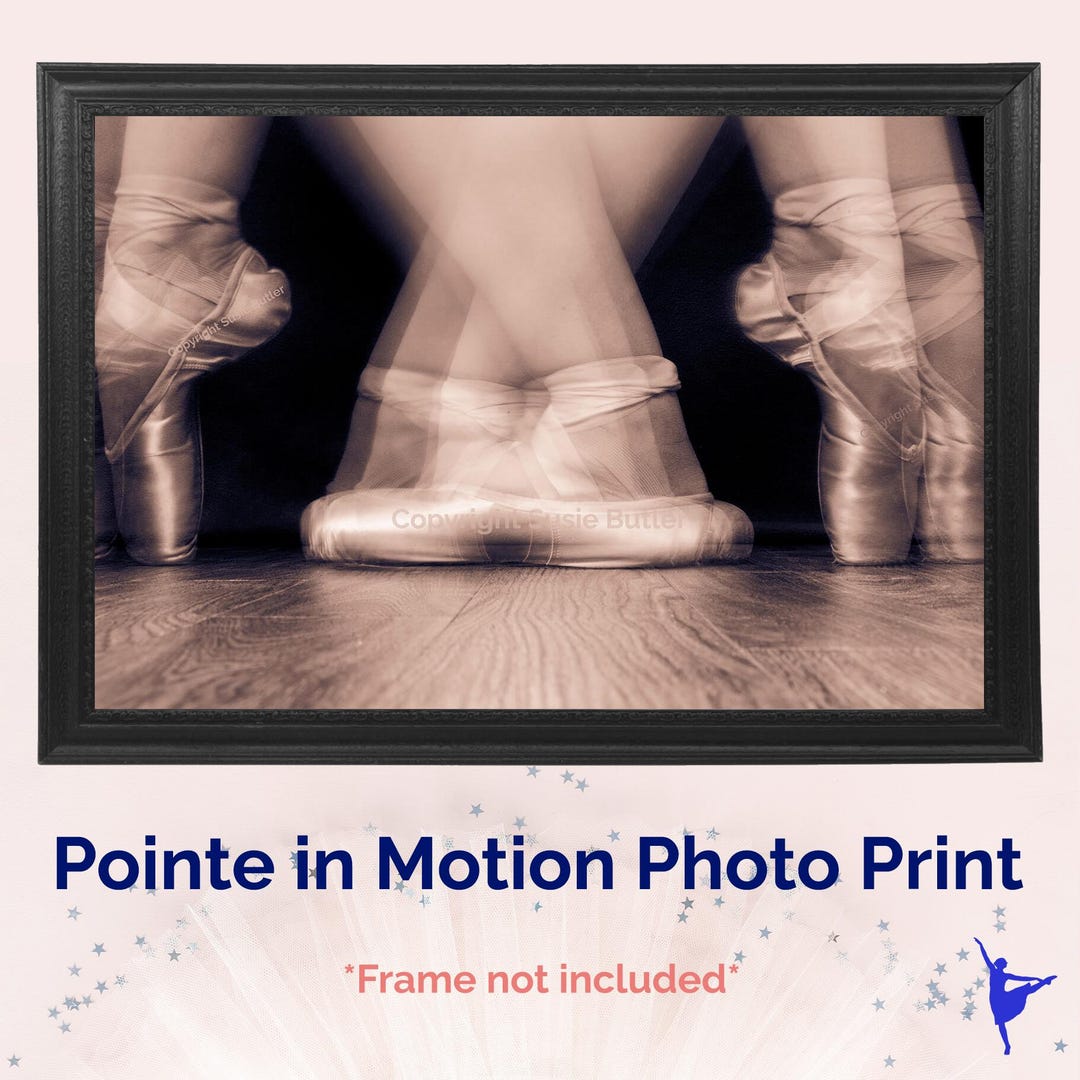 Ballet Wall Art Print – Pointe in Motion Series: Échappé | Dance ...