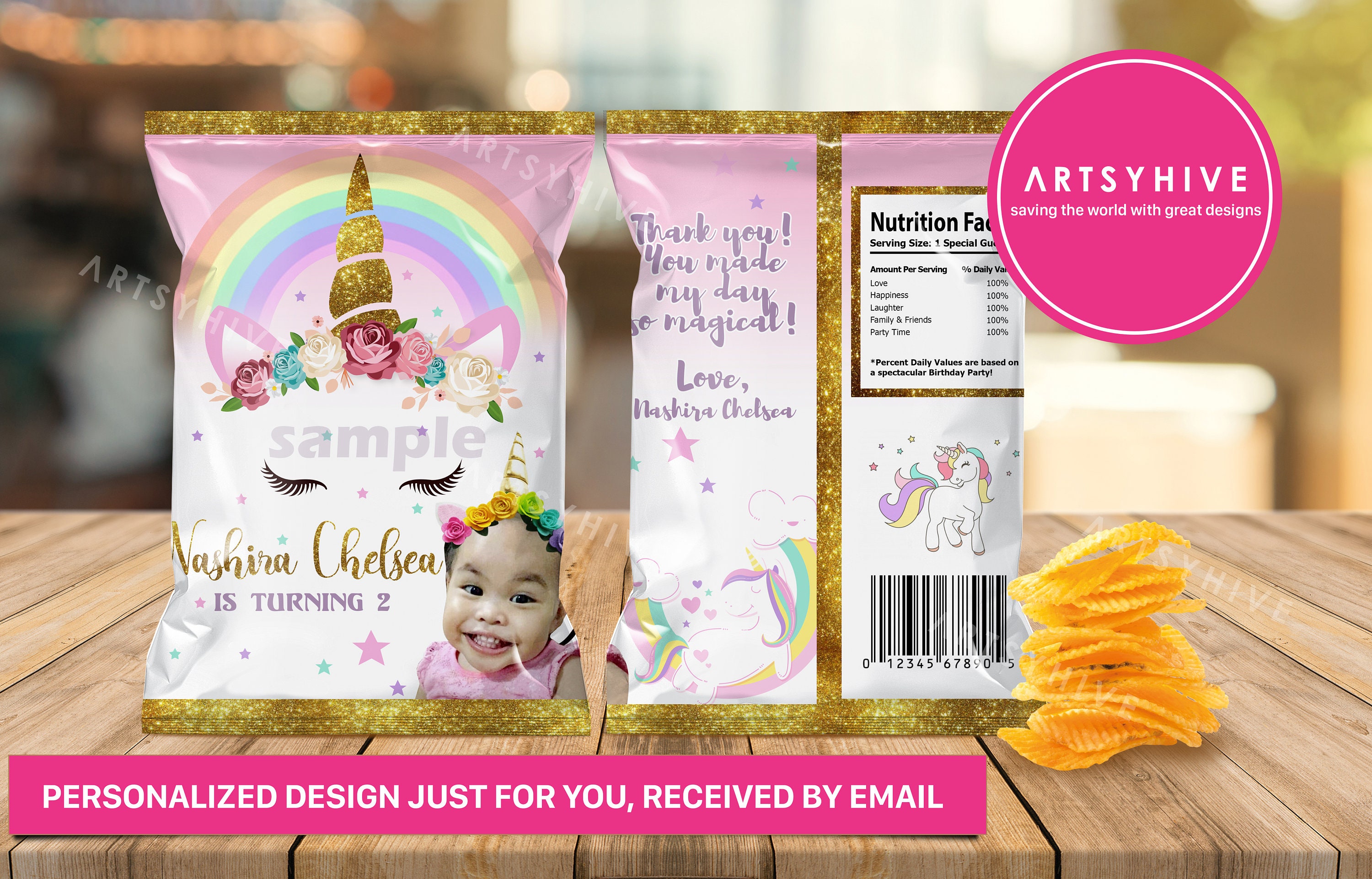 Custom Chip Bags Digital Download Chip Bags - Etsy