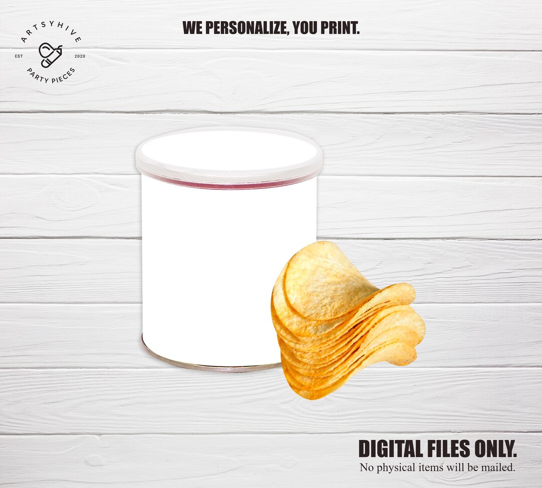 Custom Crisp Can Labels, Custom Party Favors, Custom Party Labels ...