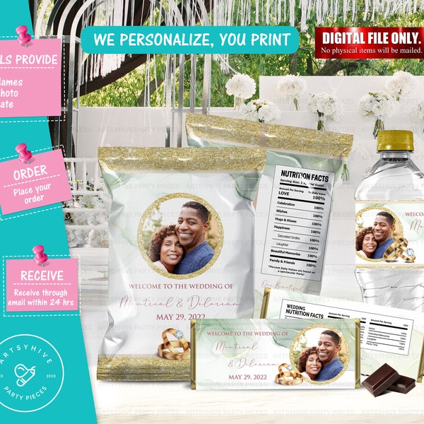 Candy Bags & Labels for Wedding - Etsy