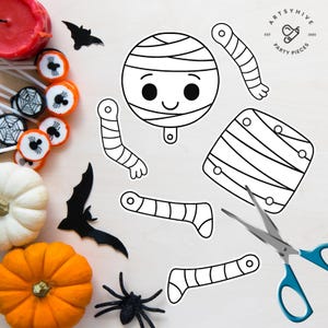 Build-a-mummy Halloween Craft | Printable Cut & Assemble Activity ...