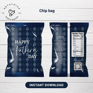 Fathers Day Gifts for Dads, Printable, Chip Bag, Candy Bar, Wine Label ...