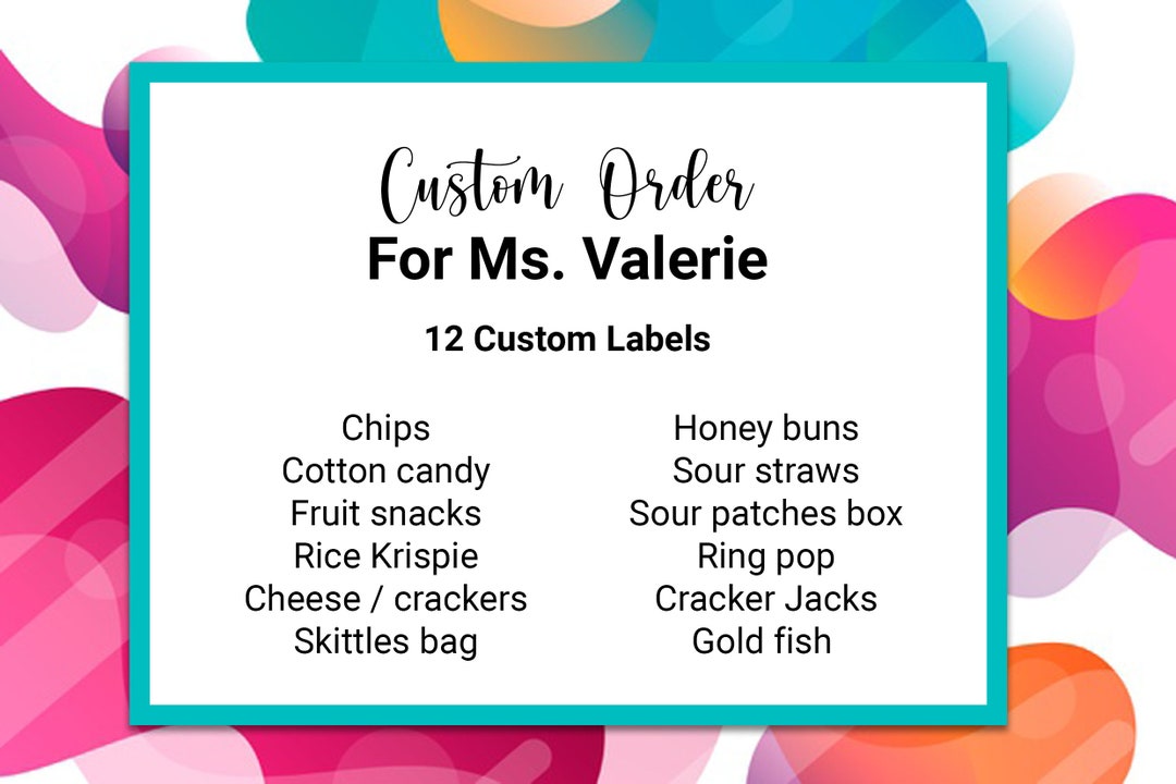 Custom Party Favors, Custom Party Labels, Birthday Party Favors ...
