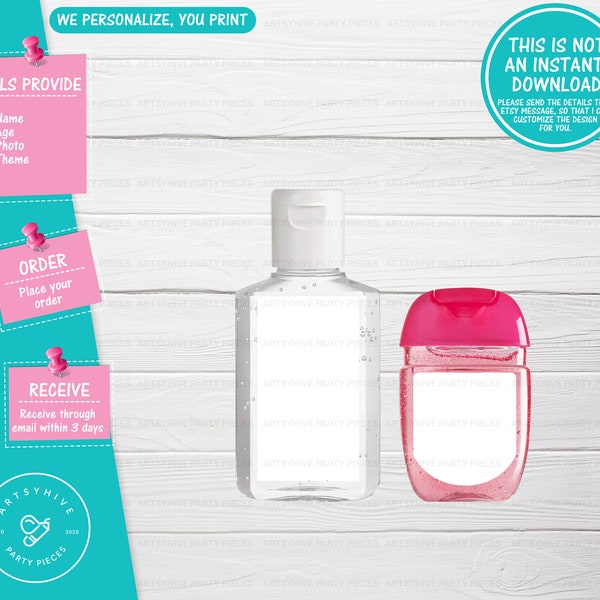 Custom Hand Sanitizers - Etsy