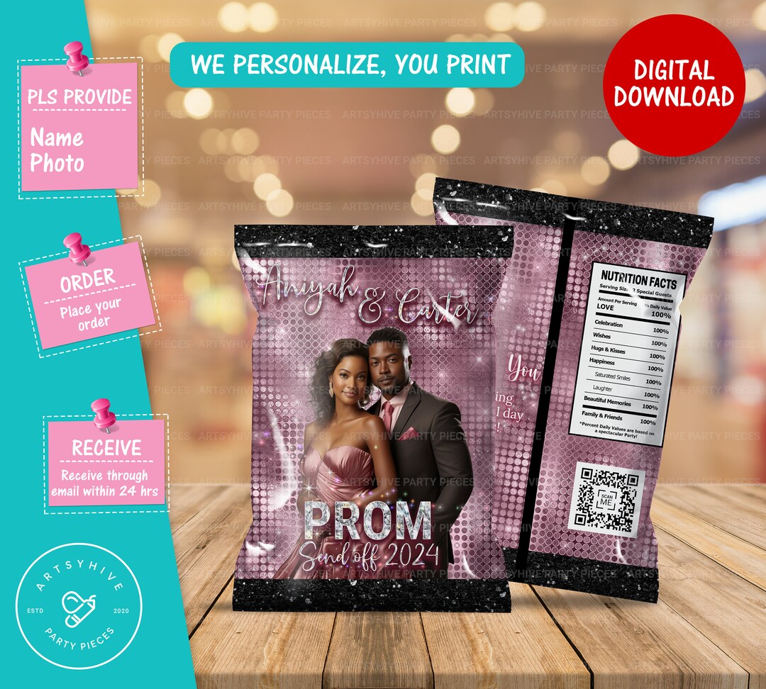Prom 2024 Chip Bag, Prom Send off 2024 Chip Bag, Digital Downloads ...