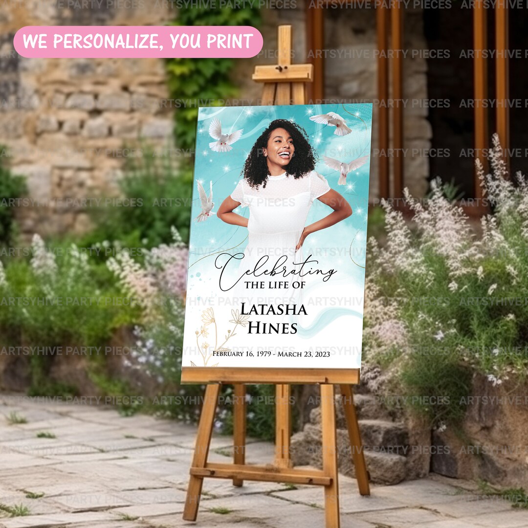 Memorial Banner, Memorial Sign, Custom Memorial Banner, Memorial ...