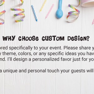Custom Add on Label, Custom Labels Party Set, Digital Downloads - Etsy