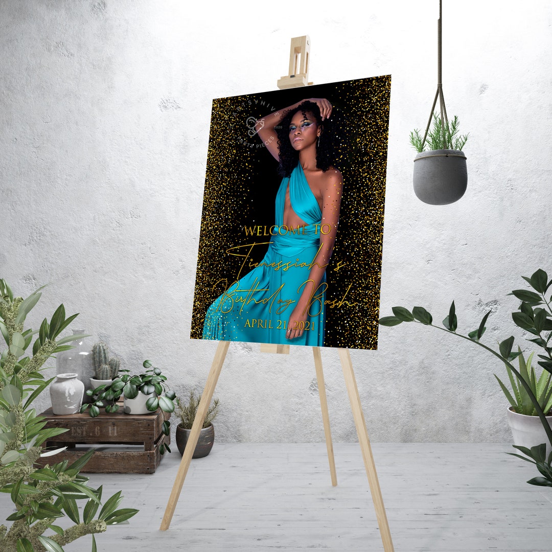 Digital Birthday Welcome Sign, Digital Download - Etsy