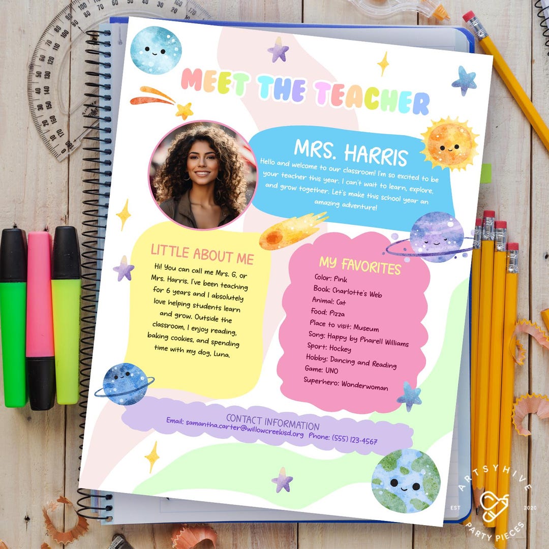 Editable Meet the Teacher Template: Back to School Flyer (digital ...