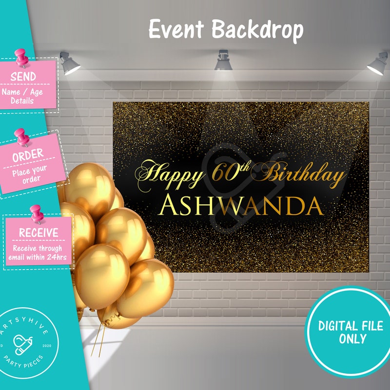 Birthday Backdrop - Etsy