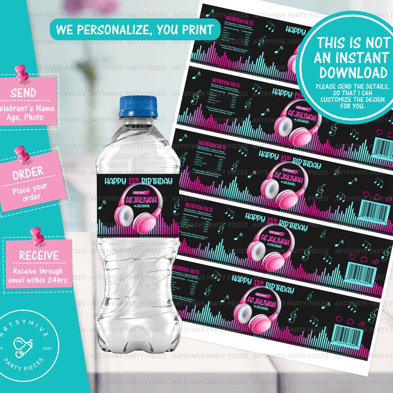 Tik Tok Water Bottle Label - Etsy