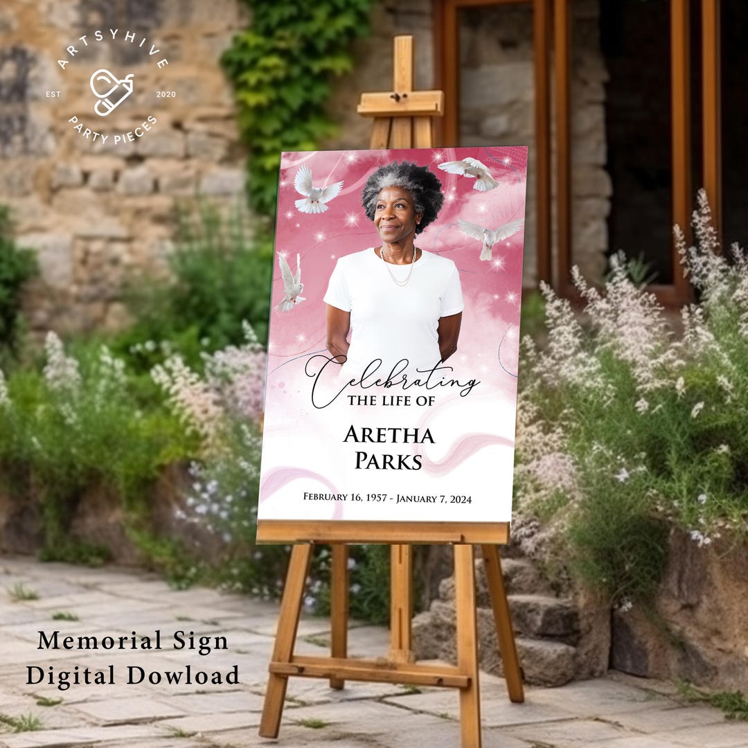 Memorial Banner, Memorial Sign, Custom Memorial Banner, Memorial ...