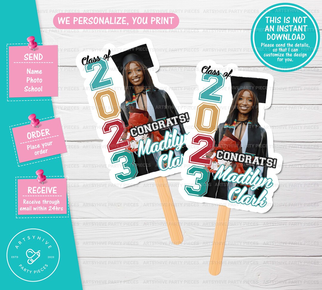 Custom Graduation Fan, Graduation Fan 2025, Digital Downloads - Etsy