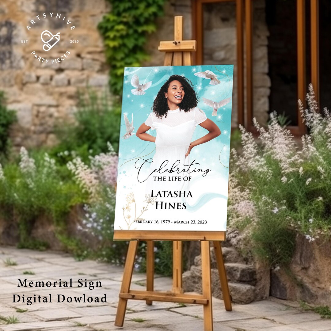 Memorial Banner, Memorial Sign, Custom Memorial Banner, Memorial ...